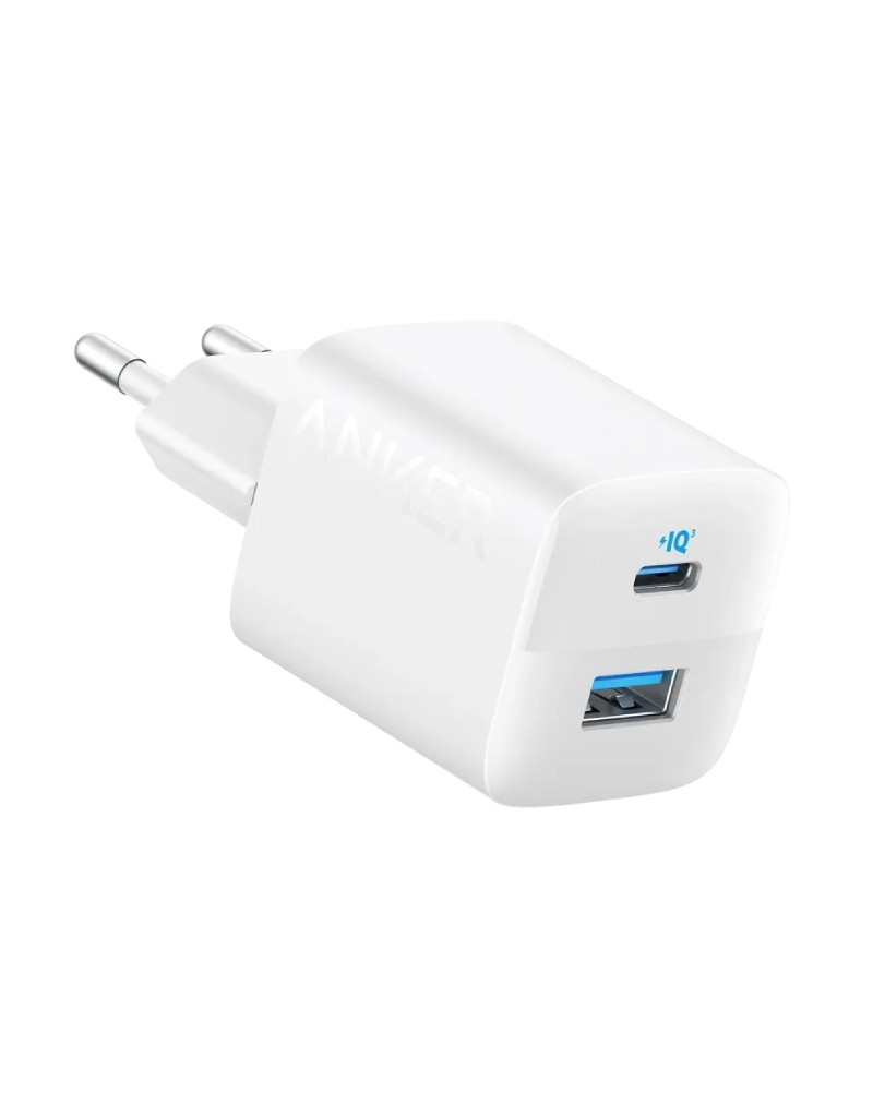 ANKER 323 33W USB-C zidni punjač 2-porta (USB-A i USB-C), beli