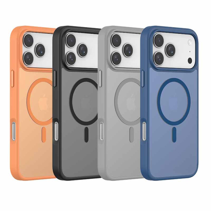 FUTROLA HARD CASE DEVIA PINO SERIES MAGNETIC SHOCKPROOF ZA IPHONE 17 PRO TAMNO SIVA