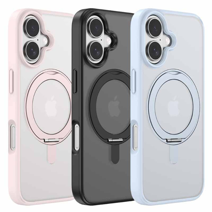 FUTROLA HARD CASE DEVIA ELEGUARD SERIES MAGNETIC 360 ROTATING ZA IPHONE 17 ROZE