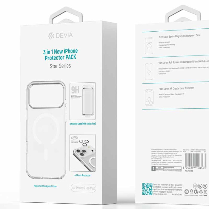 DEVIA 3IN1 IPHONE PROTECTOR PACK ZA IPHONE 17 PRO MAX