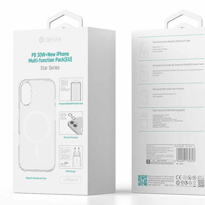 DEVIA 4IN1 IPHONE PROTECTOR PACK ZA IPHONE 17