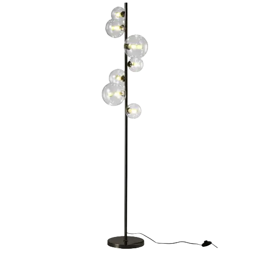 VESTA 601 Podna Lampa, 7xG9, Crna