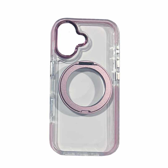 FUTROLA YOVOE HARD CASE ROTATING RING ZA IPHONE 17 ROZE