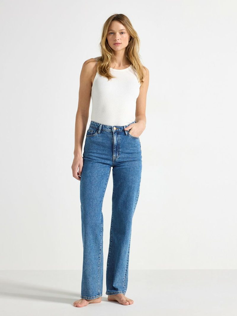 Farmerke – WIDE Hanna jeans with light stretch