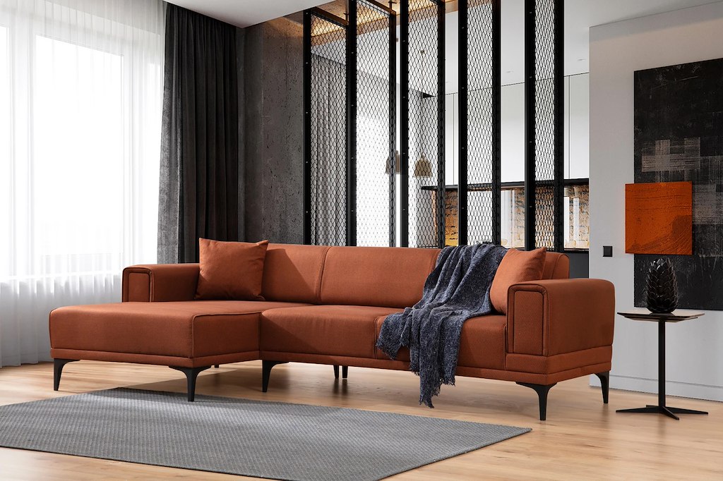 Atelier del Sofa Ugaona garnitura Horizon 85x77x140cm Bronzana