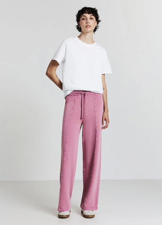 PALAZZO JOGGING TROUSERS ROZE RUMENILO