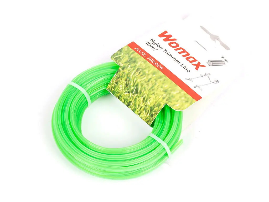 Womax Najlon za trimer 10m/2.4mm, Zeleni