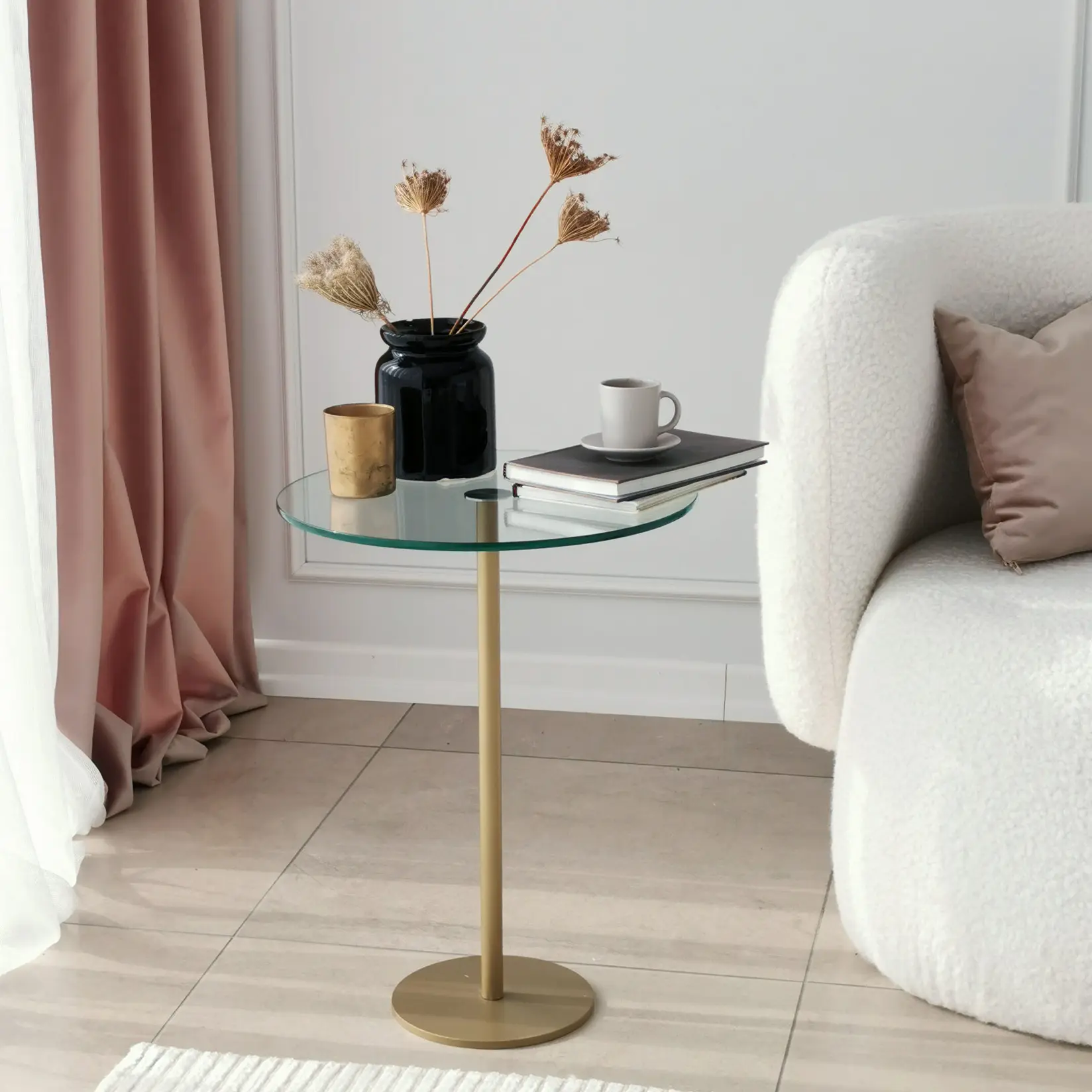 Hanah Home Klub sto Social 40x50x40cm Zlatni