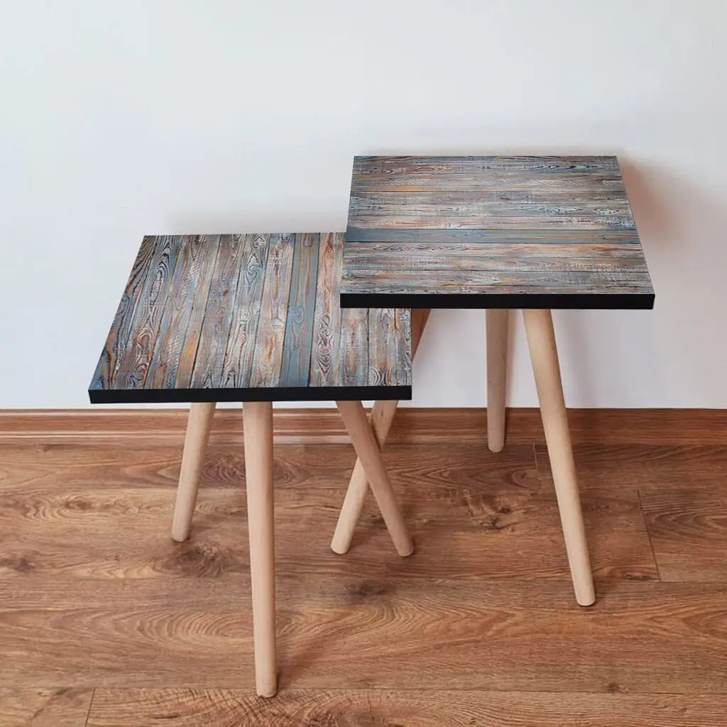 Hanah Home Set klub stočića 2Shp170, 2 komada, Šareni