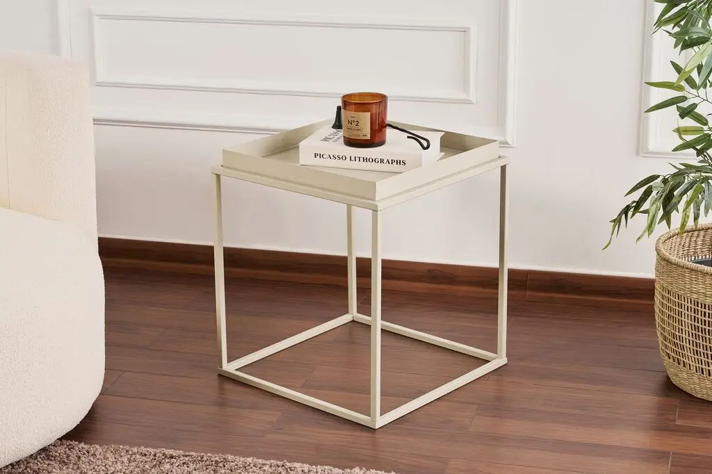 Hanah Home Klub sto Shb-18-B, 45x45x52 cm, Krem