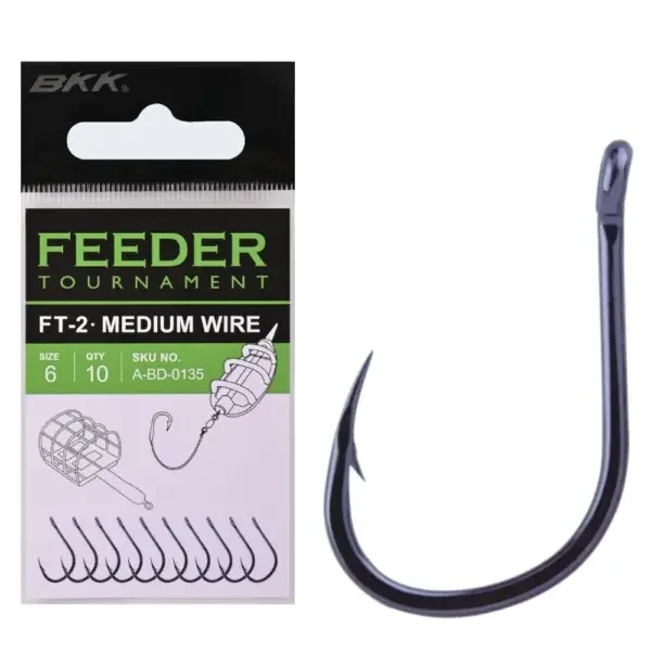 Udice BKK FT-2 Feeder Tournament Medium Wire- 10 kom