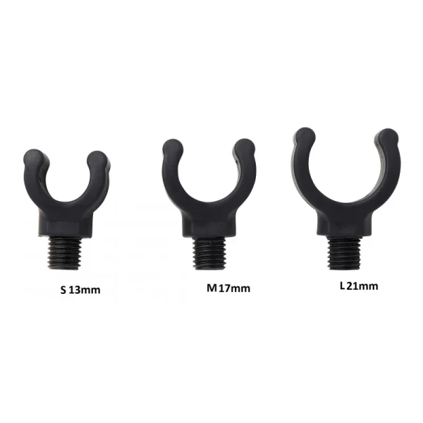 Zadnji nosač za štap ProLogic Clinch Rubber Butt Grip S- Black, set 3kom