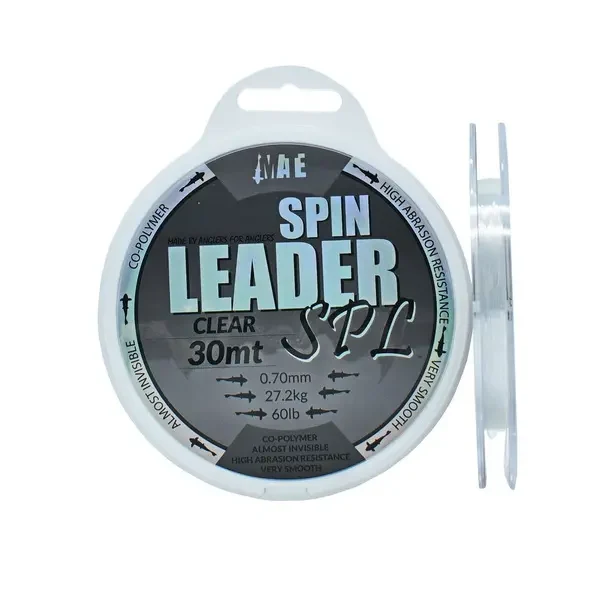Mate Spin Leader Nylon Fishing Line Clear 30m