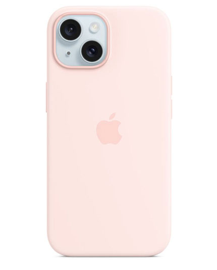 Silikonska maska sa MagSafe-om za iPhone 15 Light Pink