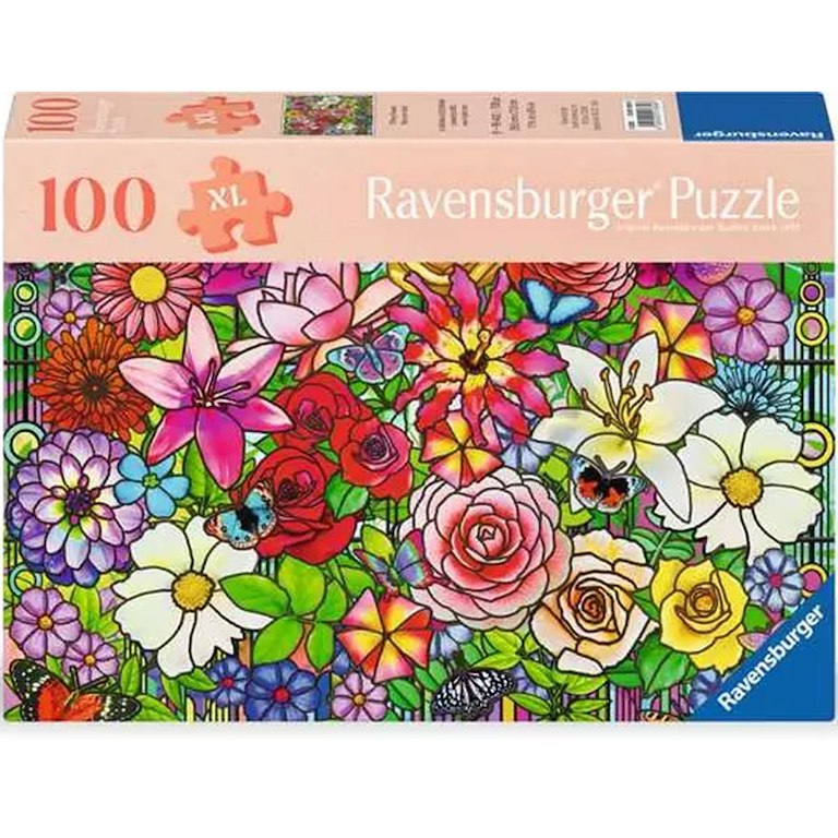 Ravensburger puzzle (slagalice) - 100XL Tifani cveće RA12001364