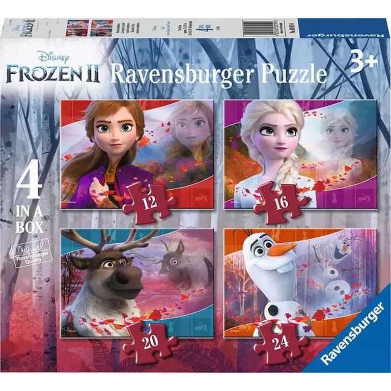 Ravensburger puzzle (slagalice) - 4u1 Dizni Frozen 2 RA03019