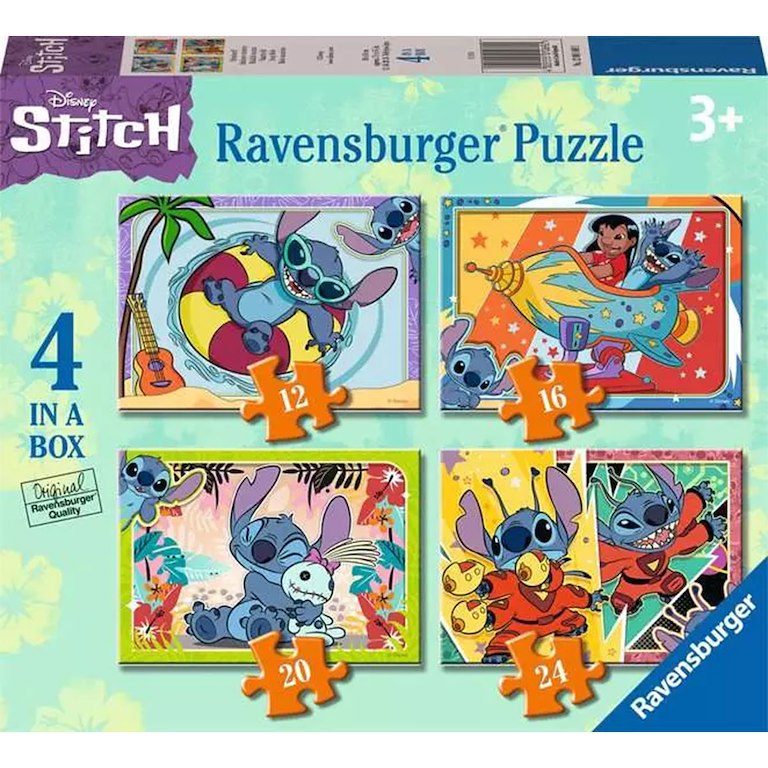 Ravensburger puzzle (slagalice) - 4u1 Dizni Stič RA12001069