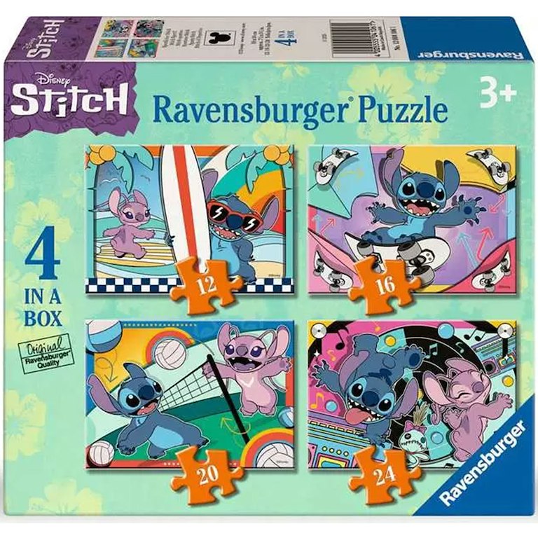 Ravensburger puzzle (slagalice) - 4u1 Dizni Stič RA12004106
