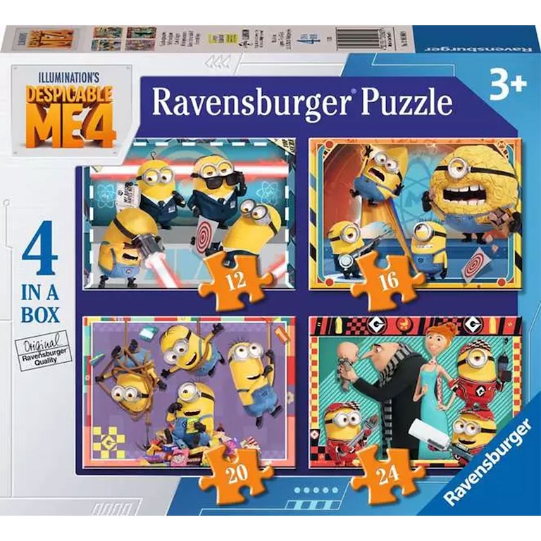 Ravensburger puzzle (slagalice) - 4u1 Grozni ja RA12001060