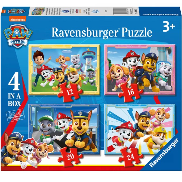 Ravensburger puzzle (slagalice) - 4u1 PAW Patrol RA03065