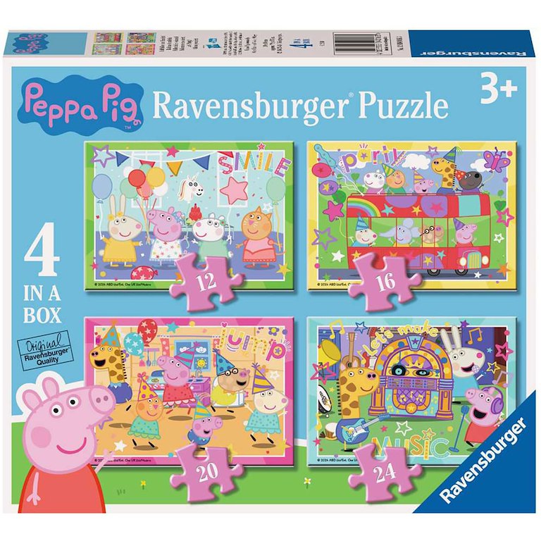 Ravensburger puzzle (slagalice) - 4u1 Pepa Prase RA12004016