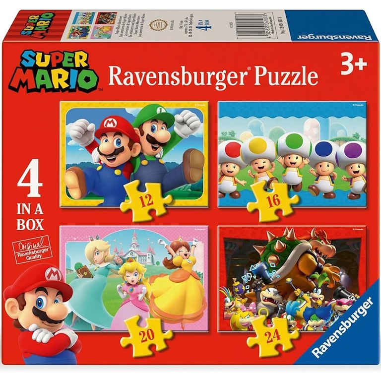 Ravensburger puzzle (slagalice) - 4u1 Super Mario RA12004107