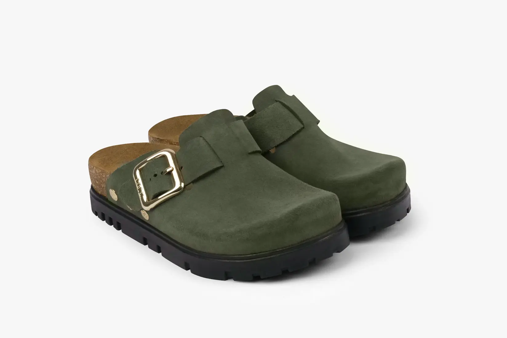 Leon Ženske klompe Andora II, Maslinaste