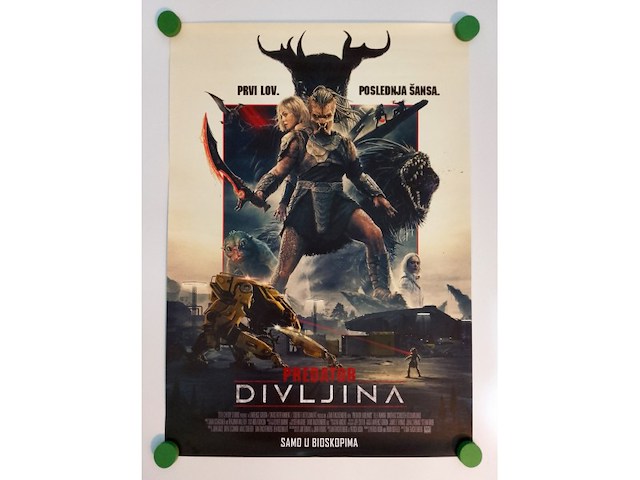 Originalni filmski plakat - Predator: Divljina