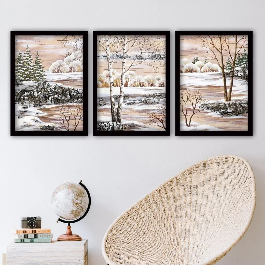 Wallity Set uramljenih slika 3SC152, 3 Dela