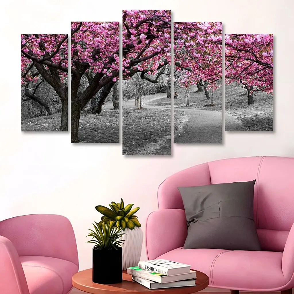 Wallity Set Slika 5MDF4517, 5 Delova