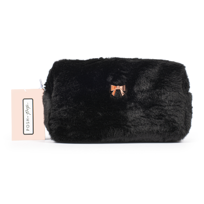 Neseser - Posh and Pop, Cozy, Black, Fur