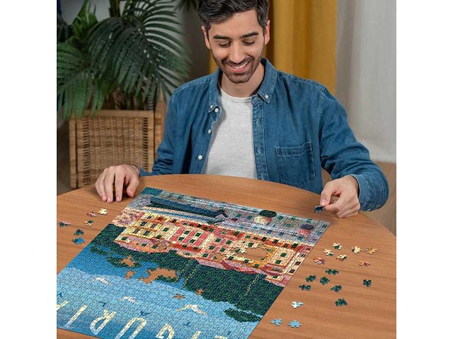 Puzzle 1000 delova Razglednica iz Ligurije Ravensburger 12001233
