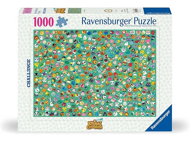 Puzzle 1000 delova Izazov Animal Crossing Ravensburger 12000629