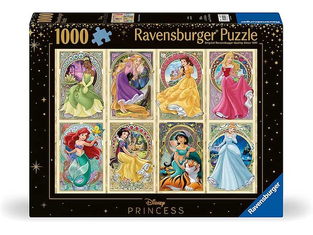 Puzzle 1000 delova Disney Princess Art Nouveau Ravensburger 12000497