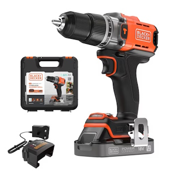 Black&Decker akumulatorska udarna bušilica 18V BCD383D1XK