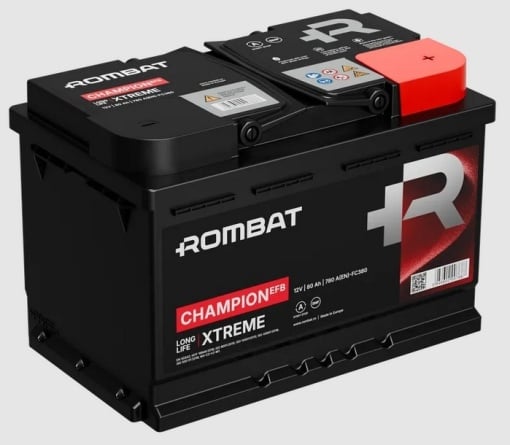 Akumulator ROMBAT CHAMPION FC380 EFB, Start&Stop, 80Ah, L3