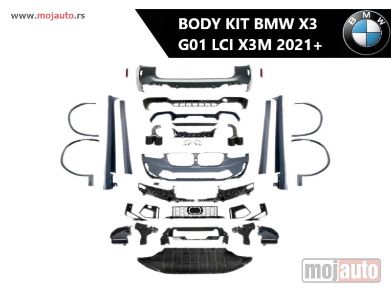 BMW X3 G01 X3M LCI body kit 2021+