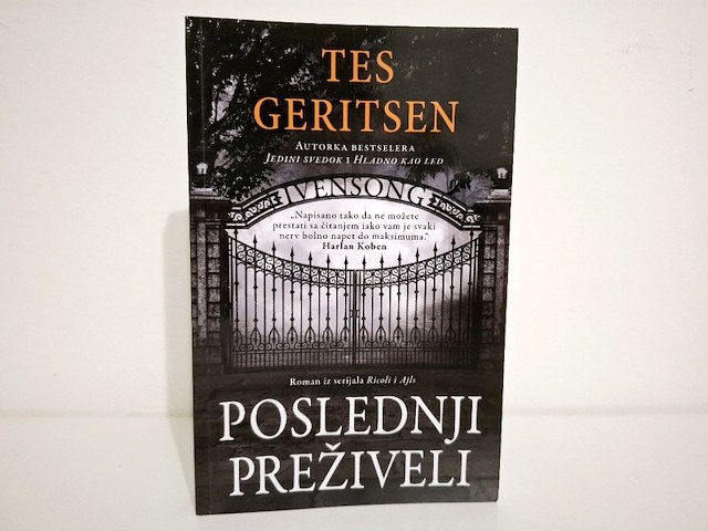 Poslednji preživeli  - Tes Geritsen NOVO