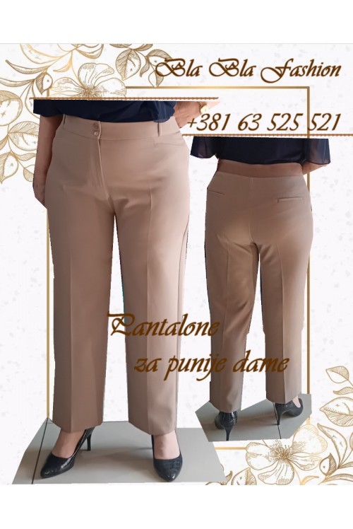Pantalone Kamel Za Punije Dame