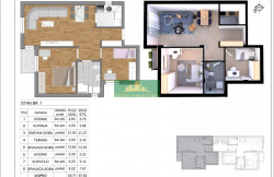IZGRADNJA ROK JUN-2026 , trosoban 57,42m2-prvi sprat! Klisa