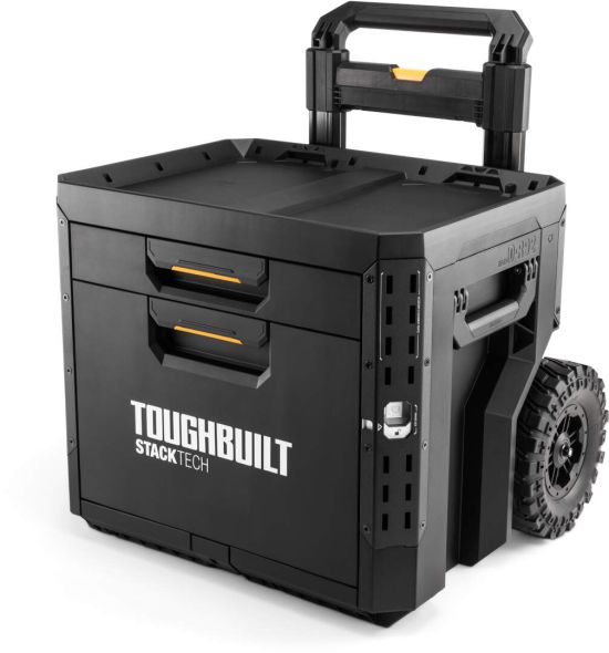 TOUGHBUILT StackTech™ velika kutija za alat sa 2 fioke, točkovima i zaključavanjem TB-B1-D-R92