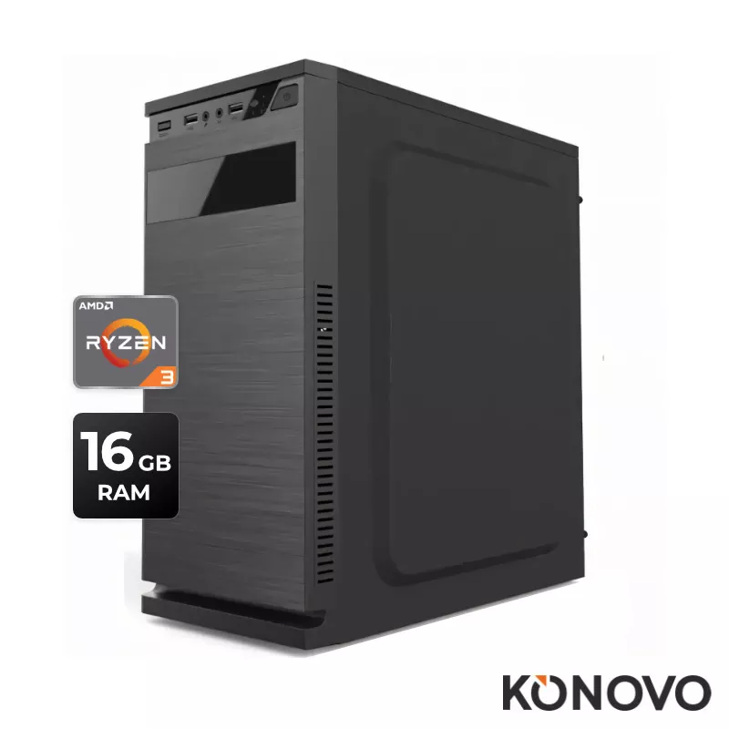 KONOVO Office Ryzen 3 PRO 4350G 16GB RAM 256GB SSD 500W WIN 11