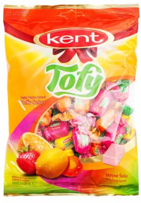 KARAMELE TOFY FRUIT KENT 375G