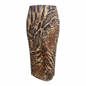 Animal print vintage suknja