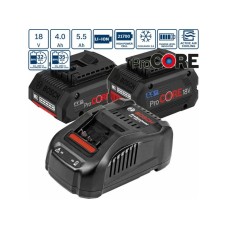 BOSCH Set akumulatora 1x ProCORE 18V 4.0Ah + 1x ProCORE 18V 5.5Ah + 1x punjač GAL 1880, 1600A0214A