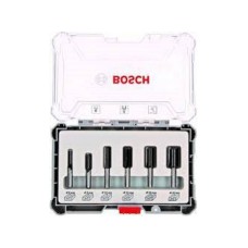 BOSCH Komplet ravnih glodala, 6 komada, držač od 8 mm 2607017466
