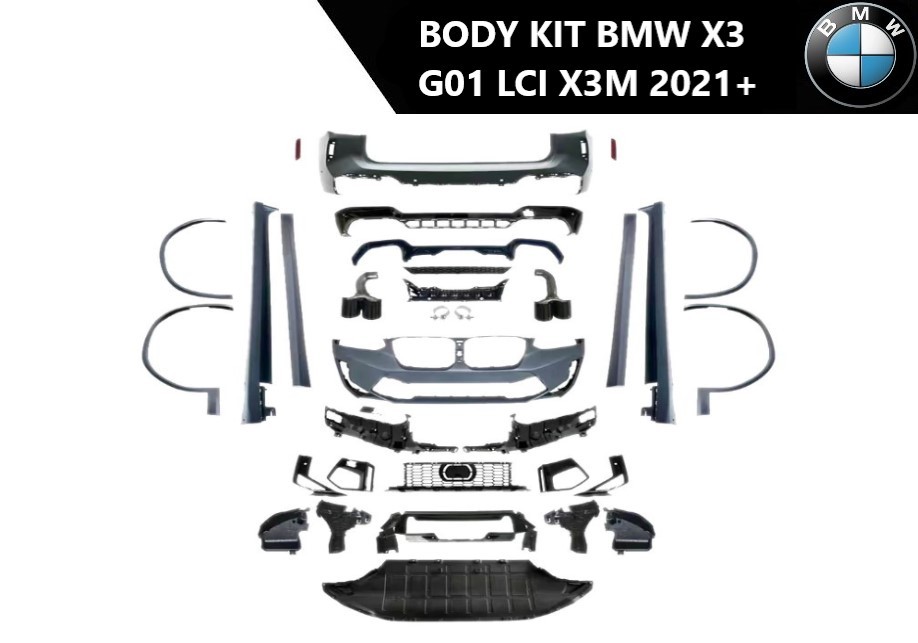 BMW X3 G01 X3M LCI body kit 2021+