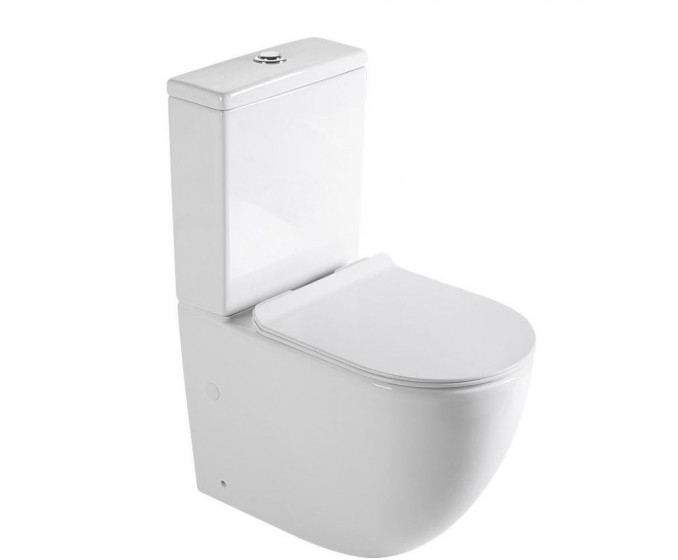 Monoblok OPTIMO rimless sa duroplast soft close wc daskom