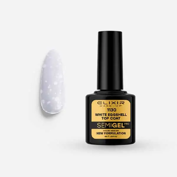 Elixir Završni sjaj Semi Top Coat 1130, White Eggshell, 8ml
