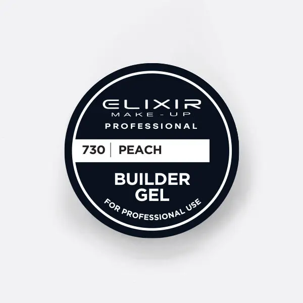 Elixir Builder gel za nokte 730, Peach, 30g